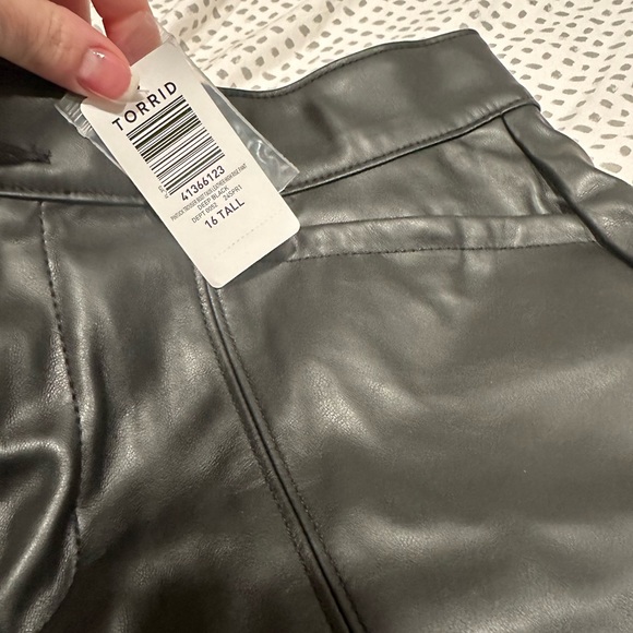 torrid | Pants & Jumpsuits | Torrid Faux Boot Cut Leather Pants | Poshmark